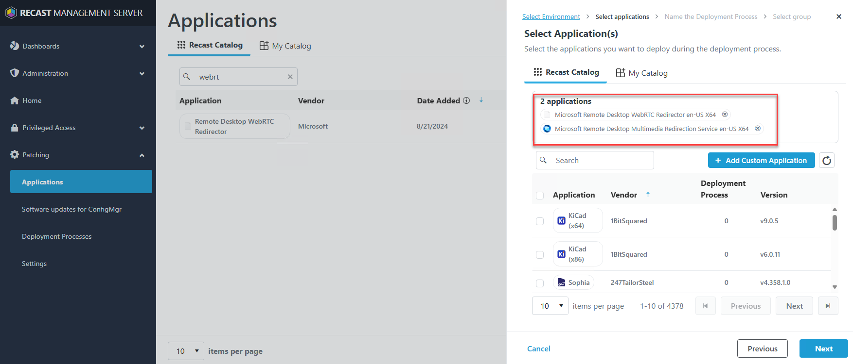 Simplify WebRTC and Multimedia Redirection Updates w/ RCT Patching