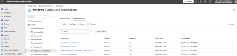 Deploying PowerShell Scripts with Microsoft Intune